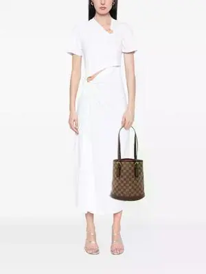 LOUIS VUITTON 1998 Damier Ebene Marais Bucket Bag