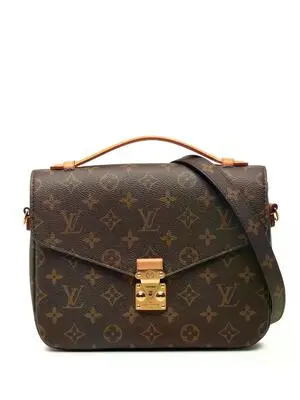LOUIS VUITTON 2021 Monogram Pochette Metis Satchel