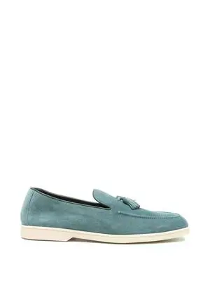 DOUCAL'S Tassel-detail Suede Loafers - Blue