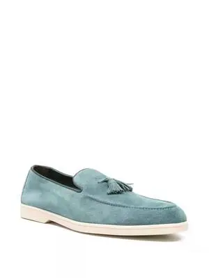 DOUCAL'S Tassel-detail Suede Loafers - Blue