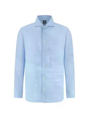 Boggi Milano Windsor Collar Houndstooth Shirt