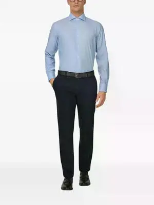 Boggi Milano Windsor Collar Houndstooth Shirt