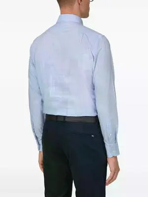 Boggi Milano Boston Collar Checked Shirt