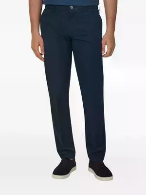 Boggi Milano Stretch Diagonal Pocket Trousers - Blue
