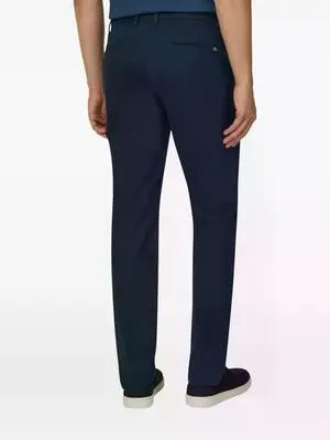 Boggi Milano Stretch Diagonal Pocket Trousers - Blue
