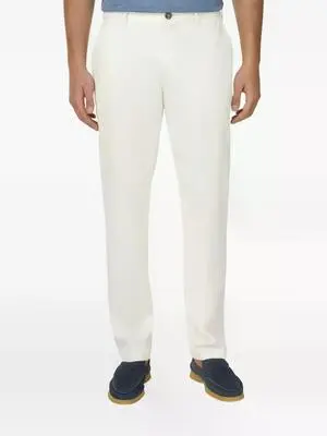 Boggi Milano Stretch Cotton Trousers - White