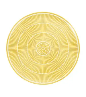 Christofle Porcelain Malmaison Riviera Pie Dish - Yellow