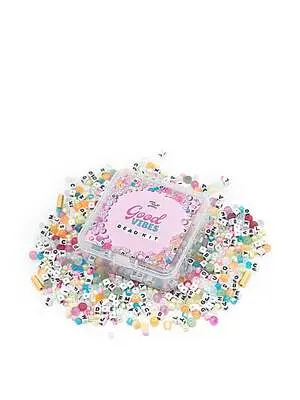Pink Little Words Project Good Vibes Bead Kit - Black
