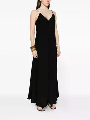 Dixie Crinkled-finish V-neck Midi Dress