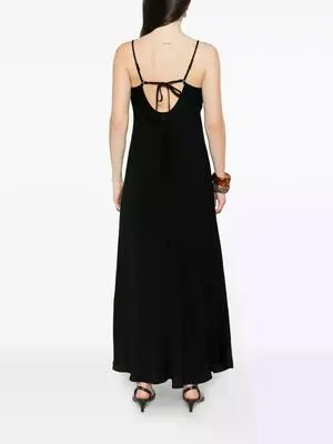 Dixie Crinkled-finish V-neck Midi Dress