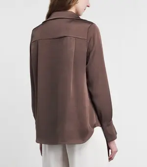Claudie Pierlot Satin Blouse - Brown
