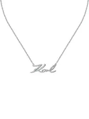 Karl Lagerfeld Encrusted-name Necklace