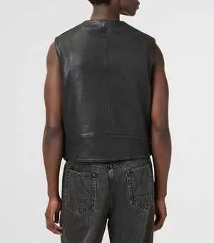 ALLSAINTS Leather Davies Waistcoat