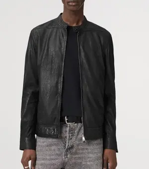 ALLSAINTS Colt Leather Jacket - Black