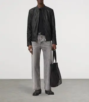 ALLSAINTS Colt Leather Jacket - Black