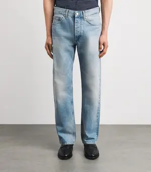 Sandro Straight Leg Jeans - Blue
