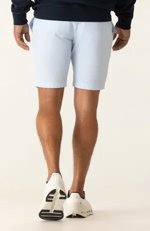 DEKE 8.5-inch Flat Front Twill Bermuda Shorts - Ice Water
