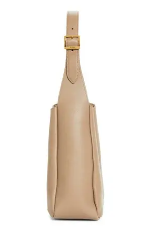 Saint Laurent Small Le 5 À 7 Leather Hobo Bag - Light Cumin