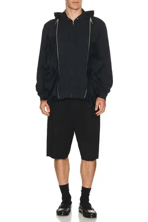 Comme Des Garçons Double Zipper Hoodie
