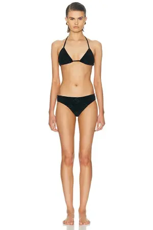 Chanel Velour Bikini Set - Black