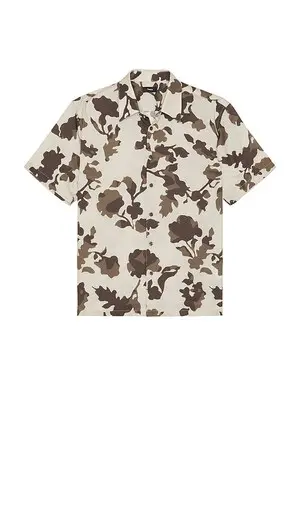 Theory Floral Lyocel Irving Shirt In . Also - Grey