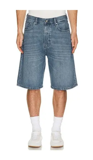 Medium Wash Shorts For Men