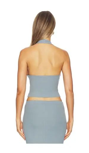Eterne Butter Rib Halter Top