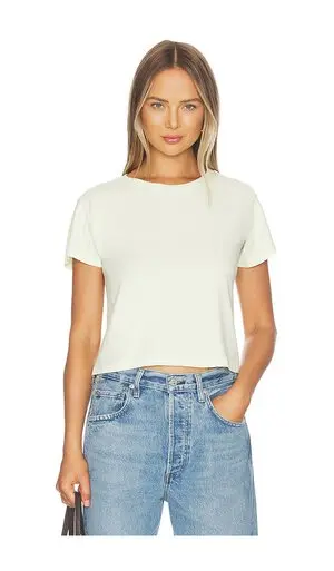 AGOLDE Adine Cropped T-shirt - Lemon
