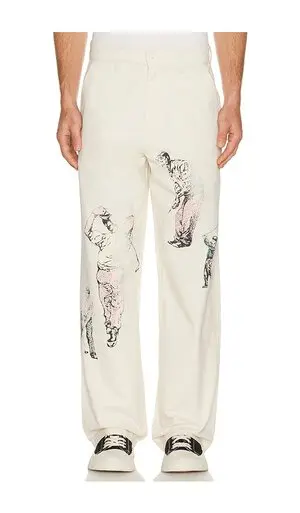 STUDENTS GOLF Francis Work Pants - Cream
