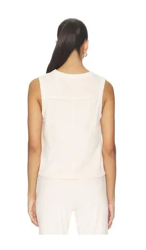 BOBI Undone Edge Muscle Tank Top - Pink