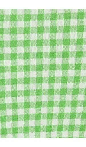Alexis Costella Off-the-shoulder Gingham Maxi Dress - Green