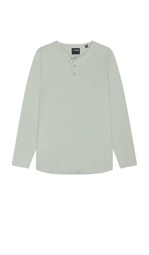CUTS Curve Hem Long Sleeve Henley