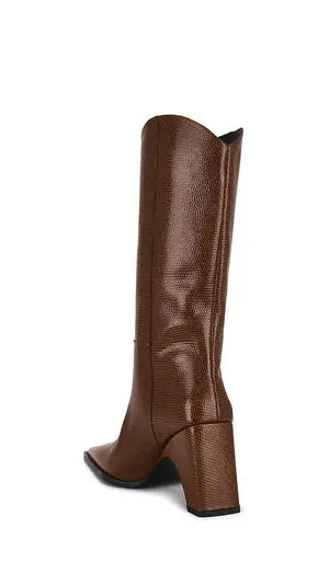 Coperni Lizard Print Cowboy Bridge Boots