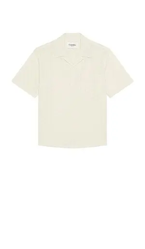 CORRIDOR Floral Eyelet Short Sleeve Shirt In . Also - Nude