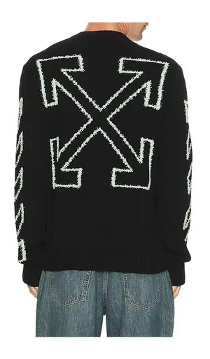 Off-white Medium Knit Sweaters For Men