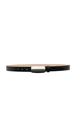L'Agence L'AGENCE Marlowe Leather Belt Black