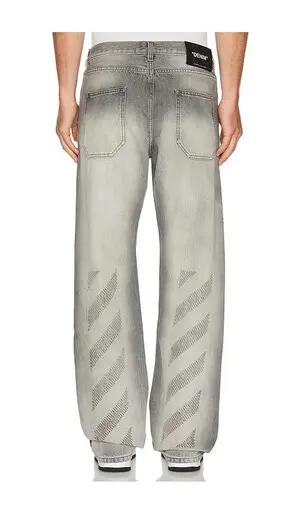 Off-White Relaxed Fit Jeans - Grey