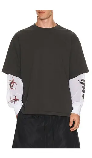 HUF Leon Long Sleeve Double Layer Top