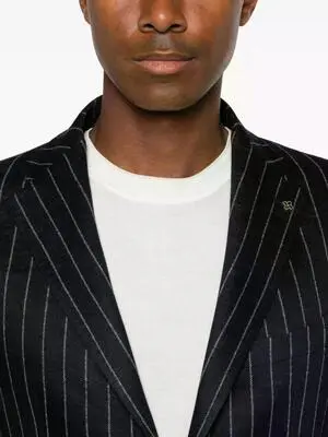 Tagliatore Striped Blazer - Blue