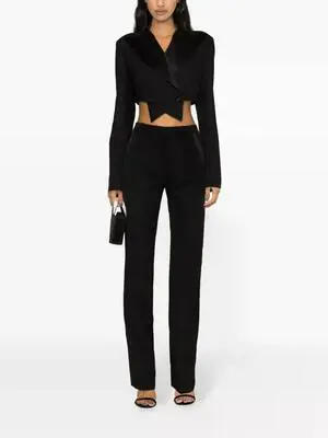LAQUAN SMITH Double-breasted Cropped Blazer