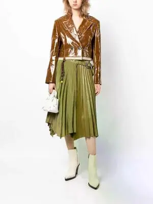 Andersson Bell Nicola Pleated Asymmetric Midi Skirt