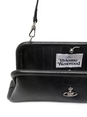 VIVIENNE WESTWOOD Jane Orb-plaque Grained-leather Shoulder Bag