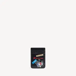 Balenciaga Cash Magnet Card Holder - Black