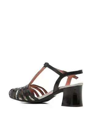 MAISON 21 Patent Leather T-bar Sandals