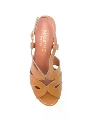 MAISON 21 Patent-leather Sandals