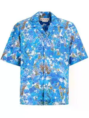 Marni Floral-print Cotton Shirt