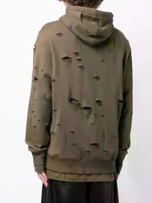 Givenchy Logo-print Distressed-effect Hoodie