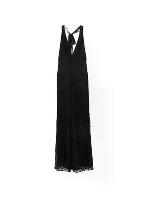 ANIYE BY Silva Lace Embroidered Jumpsuit - Black