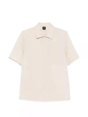 ALPHATAURI Short-sleeve Chest-pocket Shirt - Neutrals