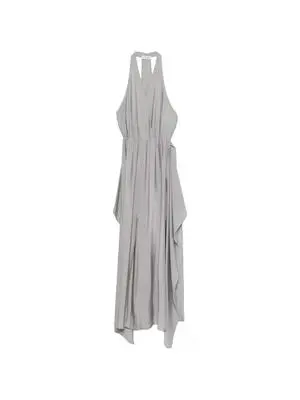 RAME Halterneck Wrap Asymmetric Dress